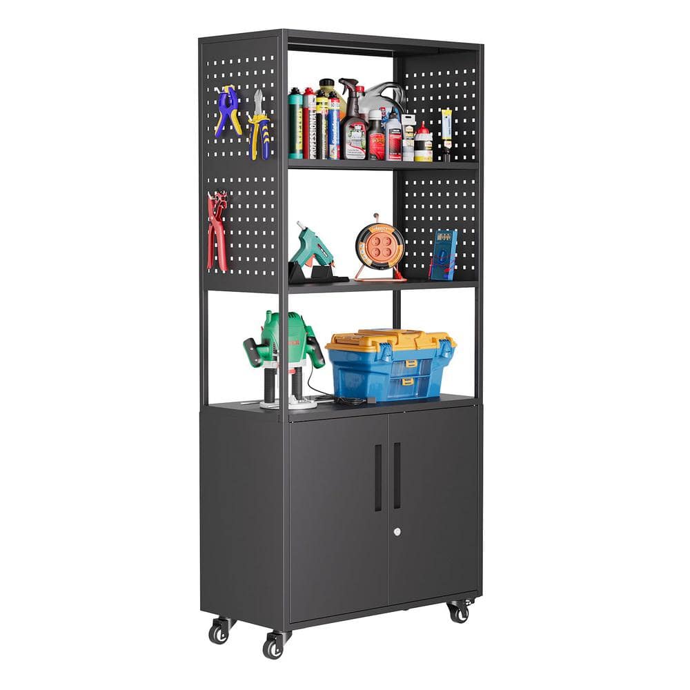 LISSIMO 31.5 in. W x 70.86 in. H x 15.7 in. D Steel Garage Storage ...
