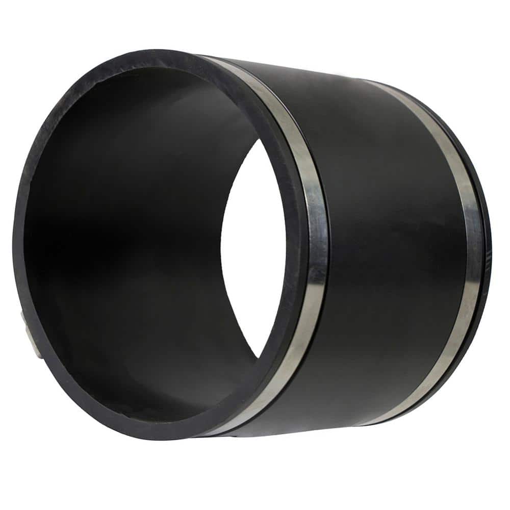 PLUMBFLEX 6 in. PVC Flexible Coupling with Stainless Steel Clamps ...