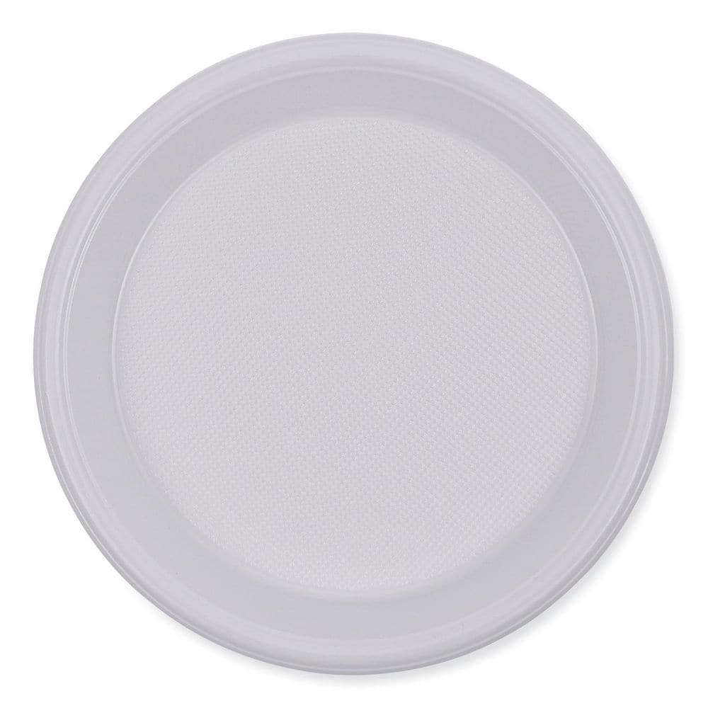 Boardwalk Hi-Impact 10 in. White Disposable Plastic Plates (500-Carton ...