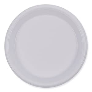 AJM Packaging Corporation 9 in. White Disposable Paper Plates, 100/Pack ...