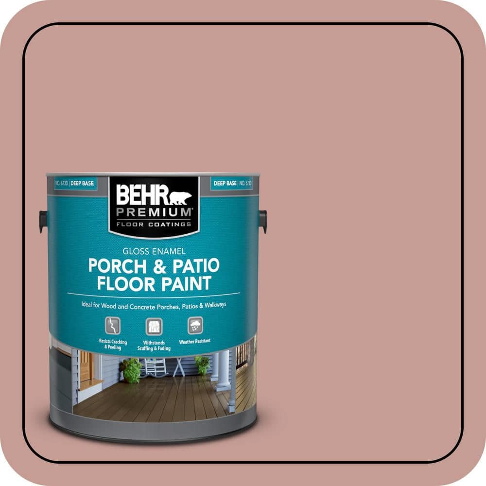 BEHR PREMIUM 1 gal. #S170-4 Retro Pink Gloss Enamel Interior/Exterior ...