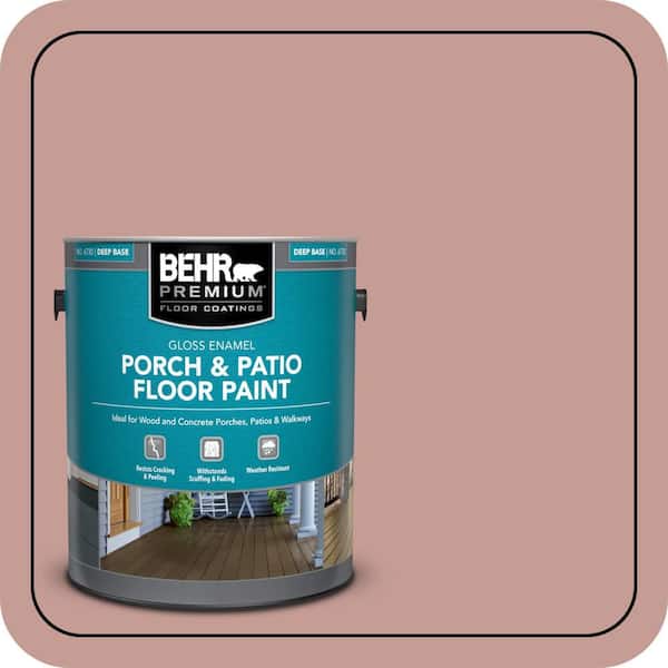BEHR PREMIUM 1 gal. #S170-4 Retro Pink Gloss Enamel Interior/Exterior ...