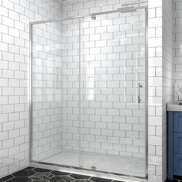 Reviews for Xspracer Victoria 56-60 in. W x 71 in. H Pivot Swing Framed Shower Door in Chrome ...