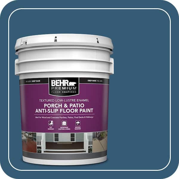 BEHR PREMIUM 5 gal. #M490-7 Shasta Lake Textured Low-Lustre Enamel ...