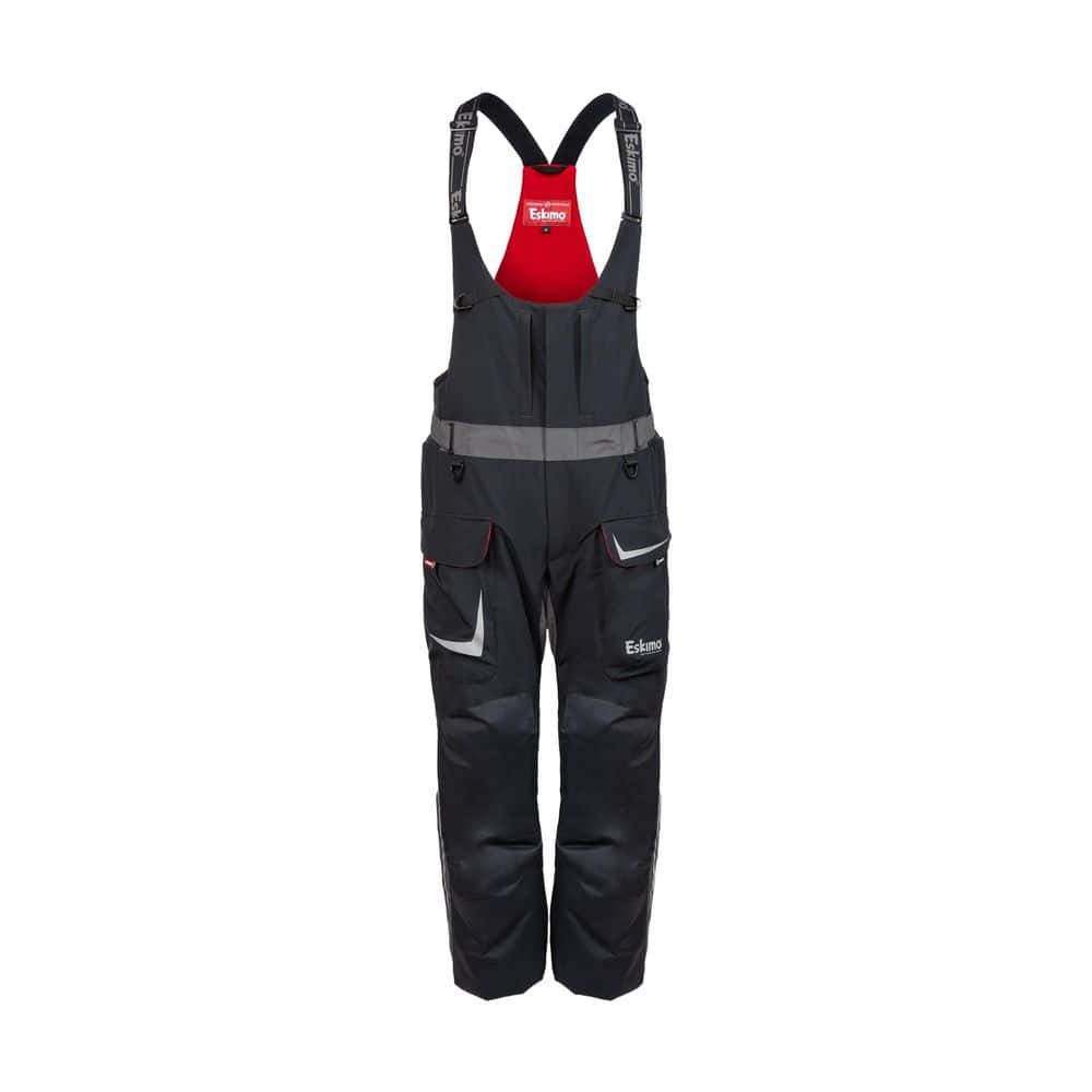 Eskimo Superior Ice Fishing Bibs, Men's, Black Ice, Uplyft Float-Assist ...