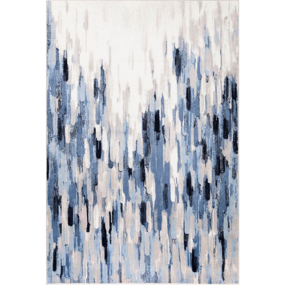 Abani Porto Blue 2 ft. x 3 ft. Contemporary Polypropylene Area Rug ...