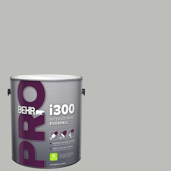 BEHR PRO 1 gal. #PPU24-17 Hailstorm Gray Eggshell Interior Paint ...