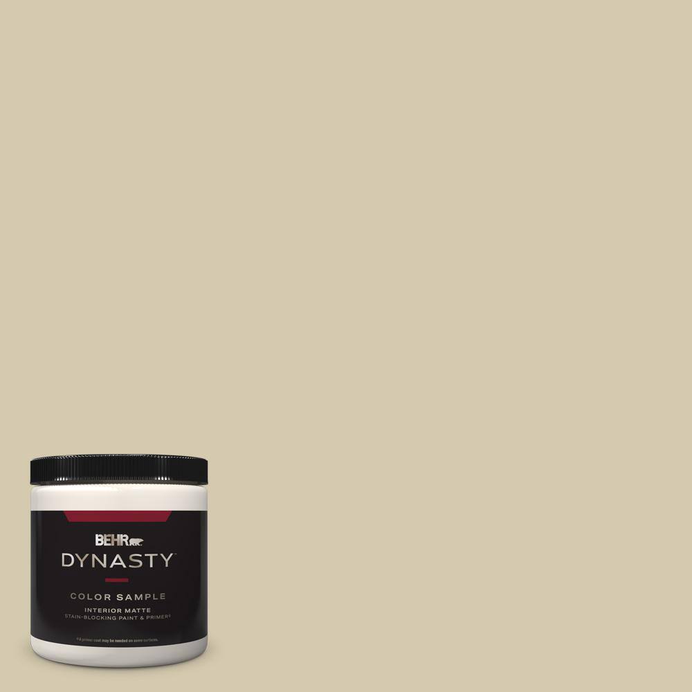 BEHR DYNASTY 8 oz. #770C-3 Sand Fossil Matte Stain-Blocking Interior ...