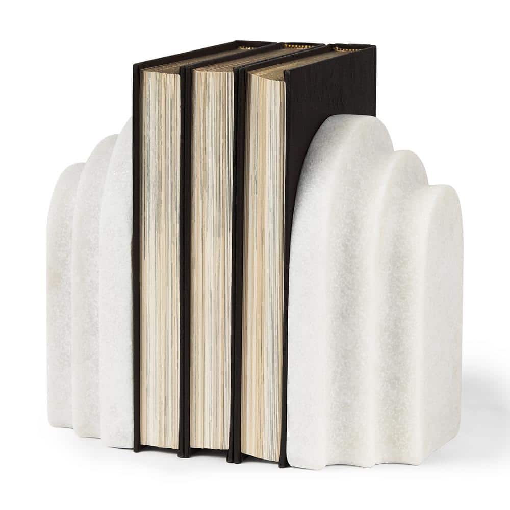 Mercana Empire Granite Resin Arc Book End Set 70181 - The Home Depot