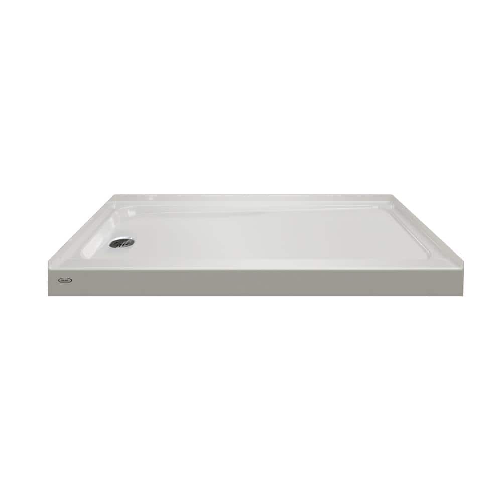 JACUZZI CAYMAN 60 in. L x 30 in. W Alcove Shower Pan Base with Left ...