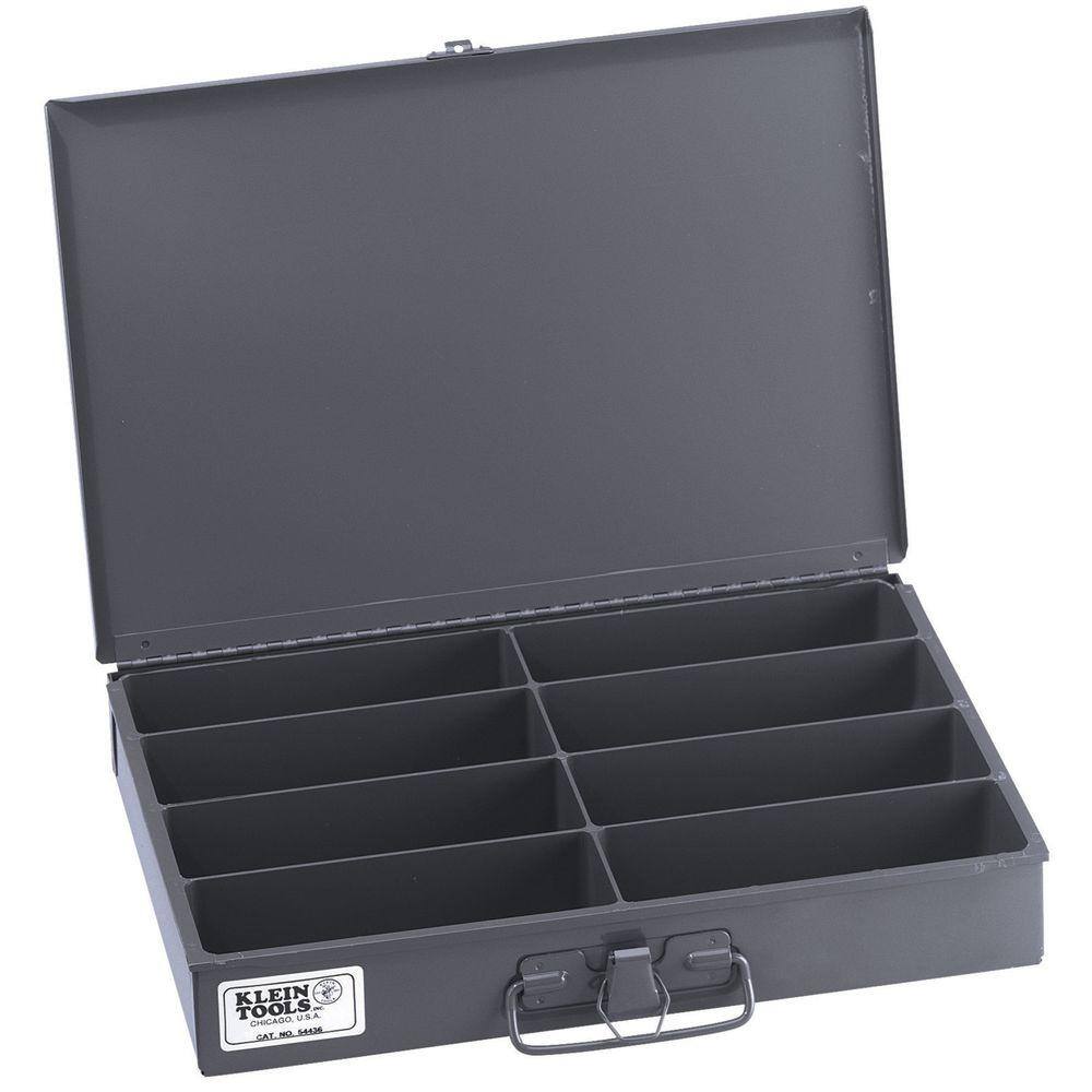 Klein Tools Mid-Size 8-Compartment Small Parts Organizer Storage Box ...