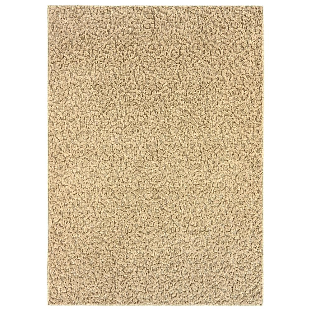 Garland Rug Ivy Tan 5 ft. x 7 ft. Floral Area Rug CL010N06008401 - The ...