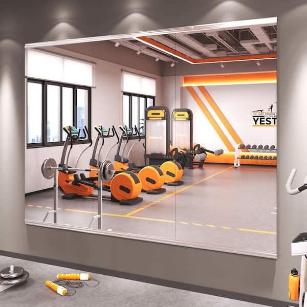 Spigel Modern 3-Pack 28 in. W x 48 in. H Frameless Wall Mirror HD ...