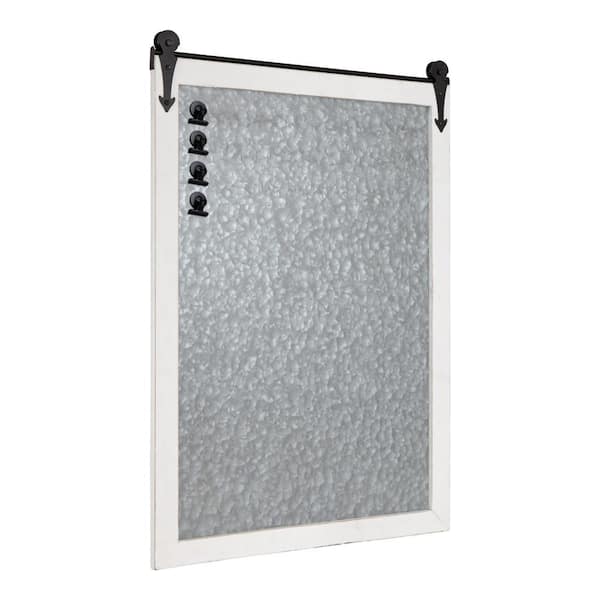 Kate and Laurel Cates White Magnetic Memo Board 214952 - The Home Depot
