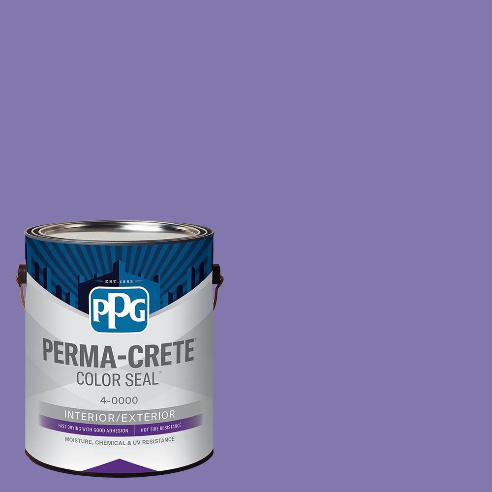 Perma-Crete Color Seal 1 gal. PPG1247-6 Purple Rhapsody Satin Interior ...