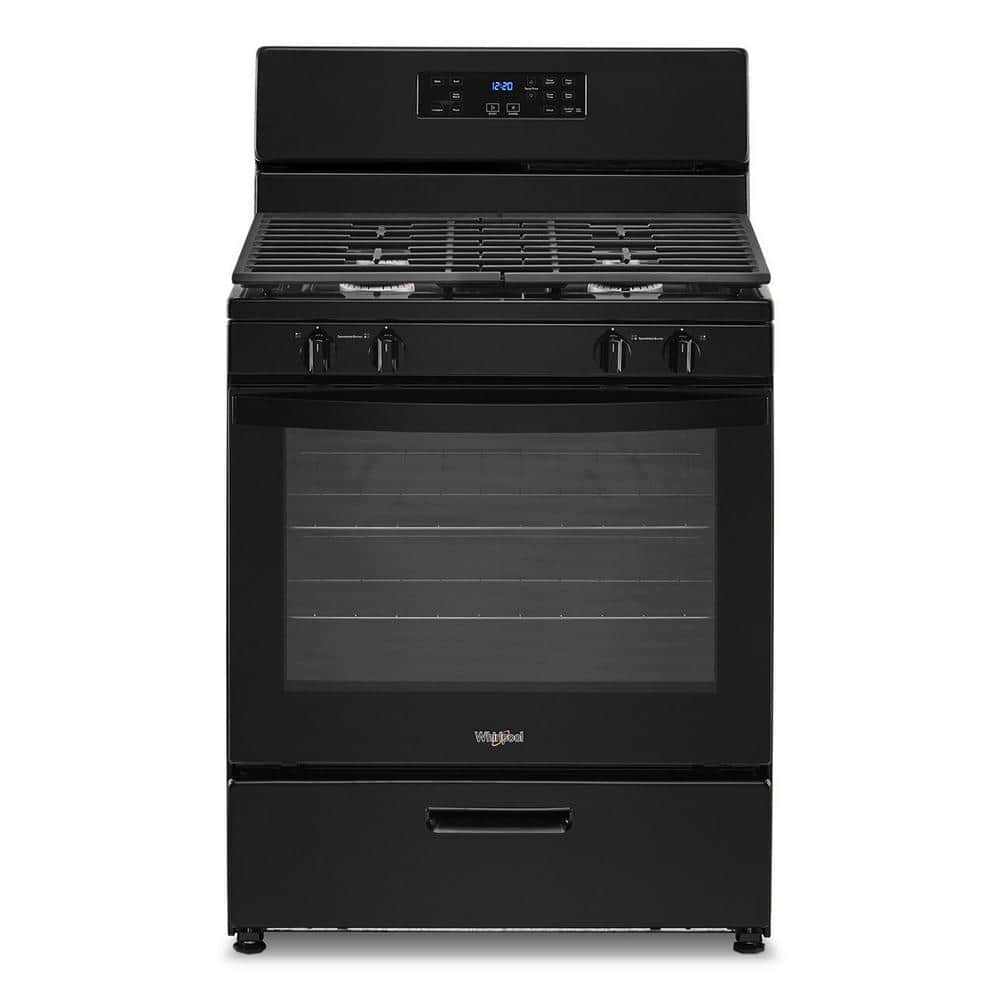 Generic 30-in 4 Burners 5.1-cu ft Freestanding Gas Range in. Black ...