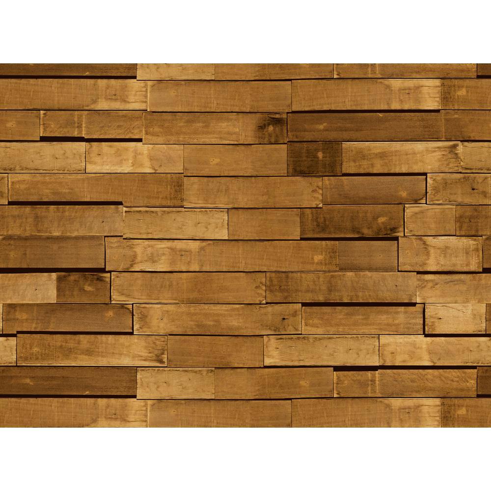 Decowall Zurich Chocolate Wood Brown Vinyl Peelable Roll (Covers 32.3 ...