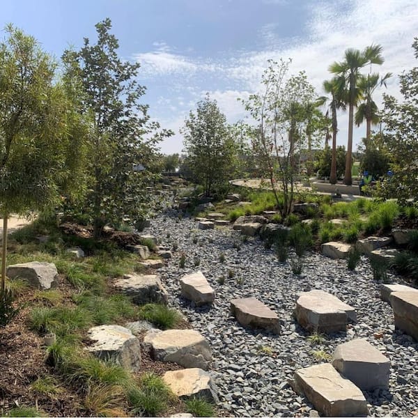 Yard Elements 25 cu. ft. Large 6 in. Drainage Rock Bulk Landscape Rock ...