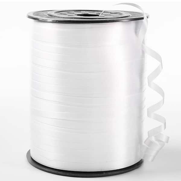 White Curling Ribbon 500 yds. Christmas Gift Wrapping Balloon String ...