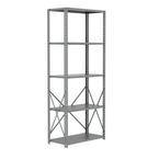 Gladiator White 4-Tier Heavy Duty Steel Garage Storage Shelving Unit ...