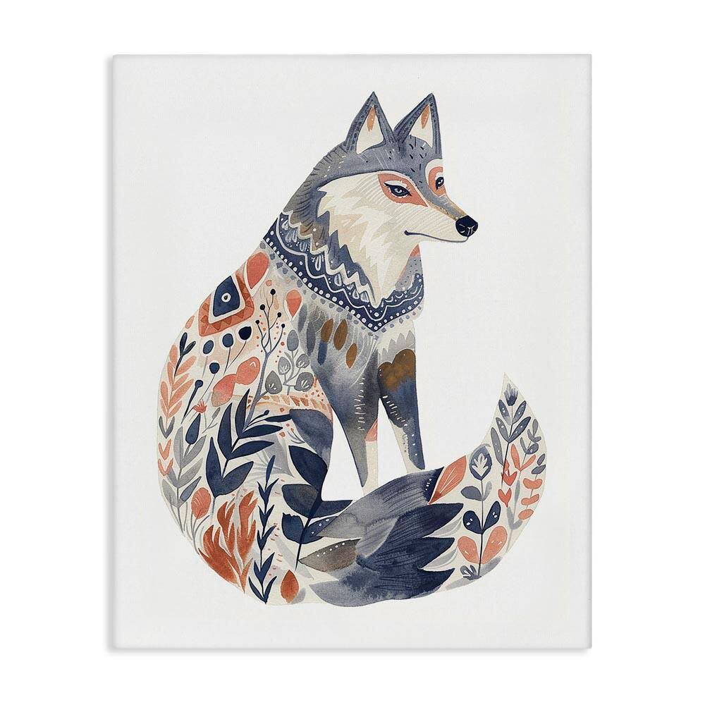 Stupell Industries Scandinavian Style Wolf by LSR Design Studio ...
