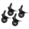 PIPE DECOR Swivel Caster Wheels for 3/4 in. Pipe (4-Pack) 365CASTER-34 ...