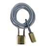 Commando Lock 8 ft. Secure Cooler Cable Lock with 2 Heavy Duty Brass ...