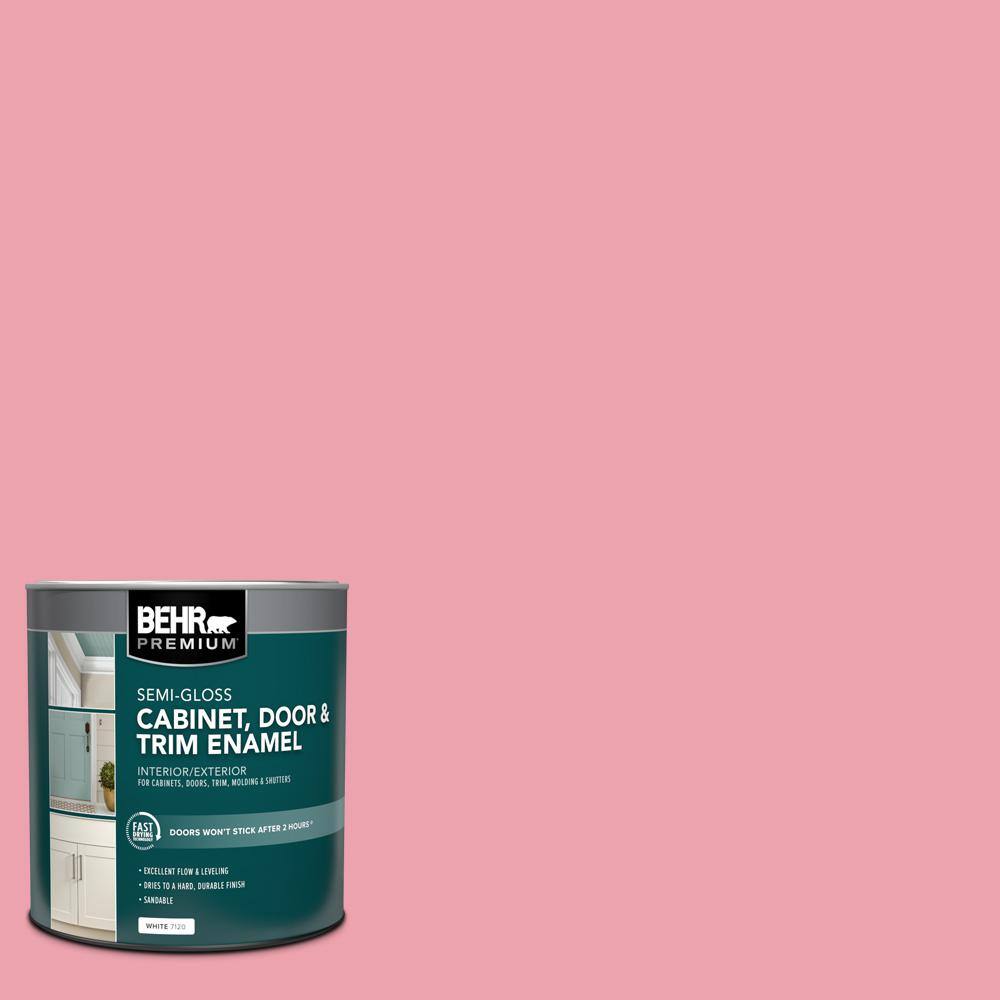 BEHR PREMIUM 1 qt. #P150-3 Pinque Semi-Gloss Enamel Interior/Exterior ...