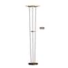 ARTIVA 72 in. Satin Nickel Luciano LED Torchiere Floor lamp Touch Dimmer LED804268SN - The Home ...
