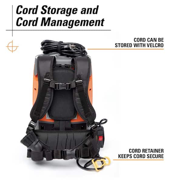 RIDGID 6 Qt. (1.5 Gal.) NXT Backpack Vacuum Cleaner with Filters and ...