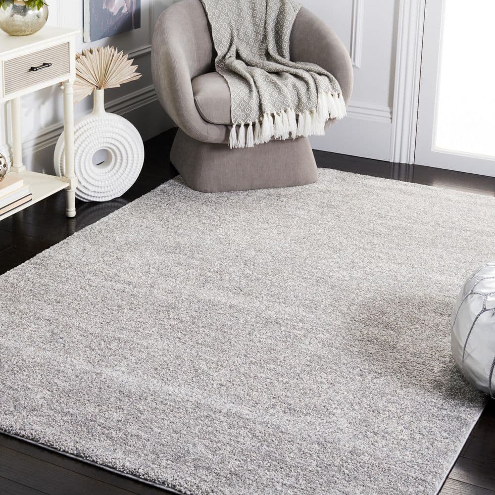 SAFAVIEH Retro 7 ft. x 7 ft. Gray/Beige Solid Square Area Rug RET560G-7SQ - The Home Depot
