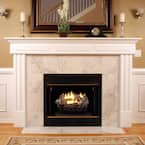 HearthSense 24 in. 32,000 BTU T-Stat Control Country Oak Vent Free Dual ...