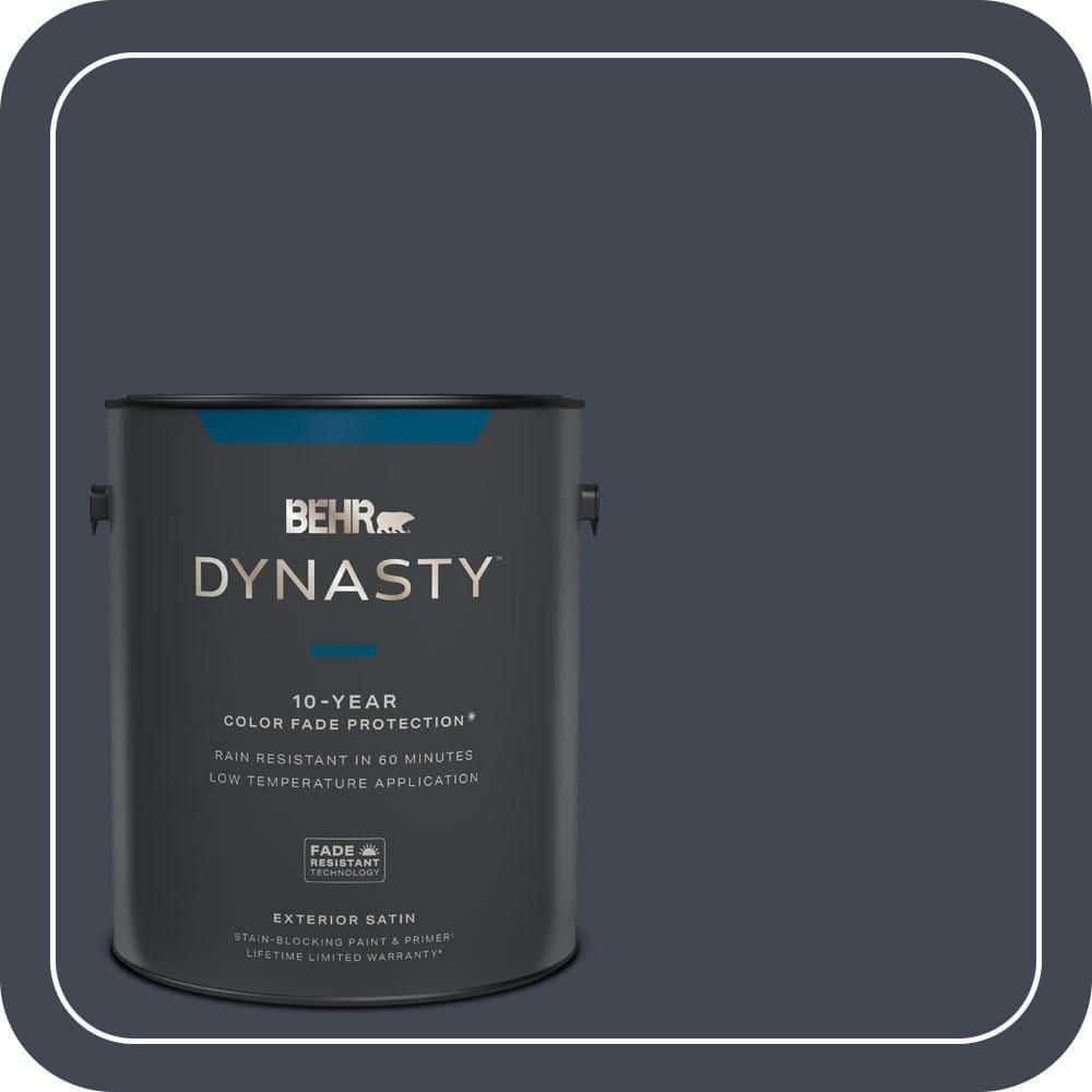 BEHR DYNASTY 1 gal. #T11-2 Stiletto Satin Enamel Exterior Stain ...