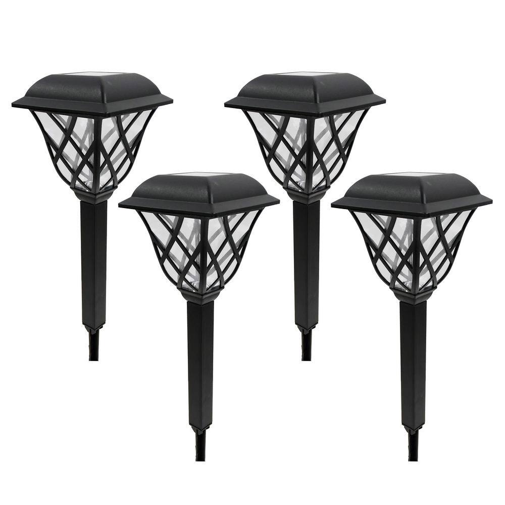 Alpine Corporation Solar Pathway Stake with Light - Set of 4 LBM168SLR ...