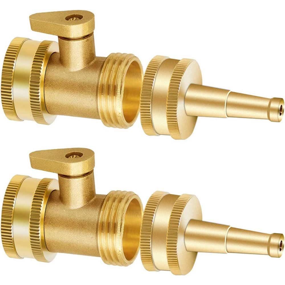 Cubilan 2-Pack Brass Hose Nozzle Set-High Pressure Jet Sprayer with ...