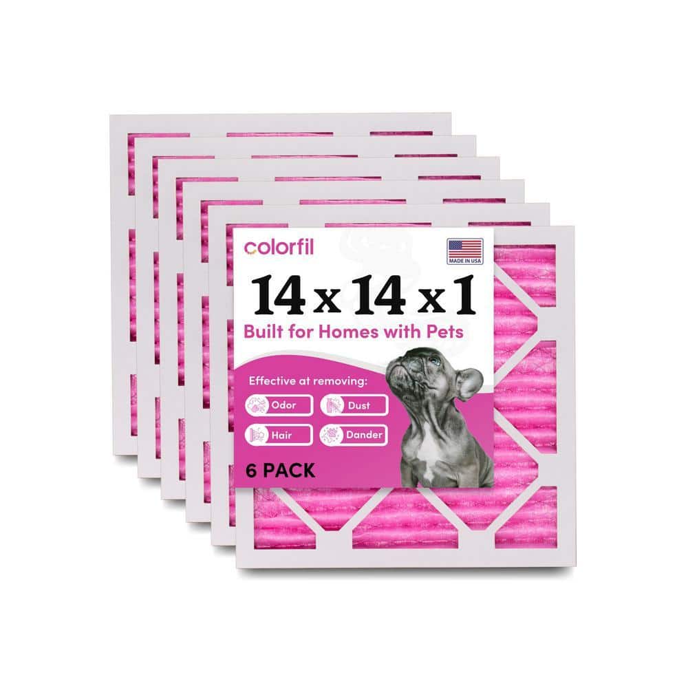 COLORFIL 14 in. x 14 in. x 1 in. Odor Removal and Color Changing ...