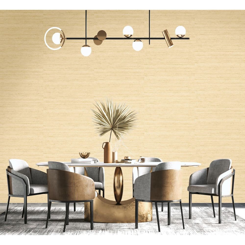 Synergy Collection Light Blue Slub Silk Design Matte Finish Vinyl on ...