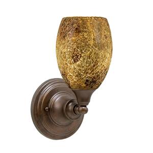 Tidoin 1-Light Bronze Wall Sconce with Motion Sensor TG-YD-W00037 - The ...