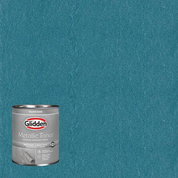 GLIDDEN METALLIC TONES 1 qt. MTL114 Aqua Essence Metallic Interior ...