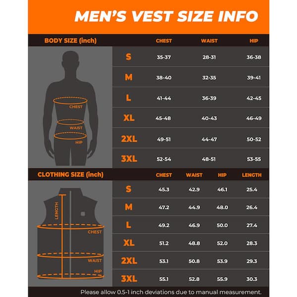 Ororo Size Chart Online | emergencydentistry.com