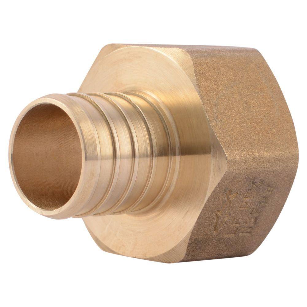 SharkBite 1 in. PEX Barb x FIP Brass Adapter Fitting UC094LFA - The ...