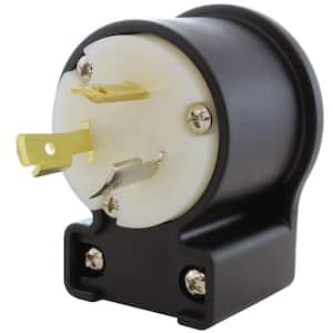 AC WORKS NEMA L7-20P 20A 277V 3-Prong Locking Male Plug in Black with ...