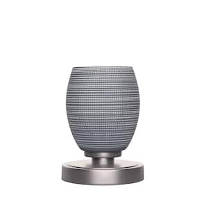Quincy 8 in. Graphite Accent Lamp with Glass Shade 5R1GP4069 - The Home ...