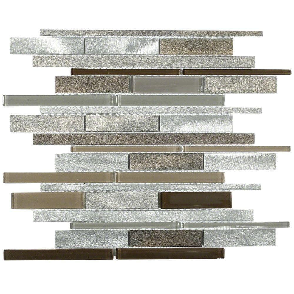 Ivy Hill Tile Urban Sandy 12 in. x 12 in. x 8 mm Metal Wall Tile ...