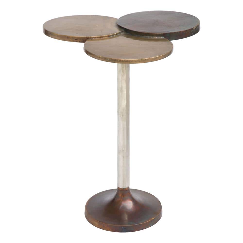 ZUO Dundee Antique Brass Accent Table 405006 - The Home Depot