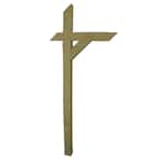 6 ft. x 3-1/2 in. Slant Top Treated Mailbox Post 0622854 - The Home Depot