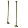 Pegasus 1/2 in. x 1/2 in. x 24 in. Polished Brass Straight Freestanding ...