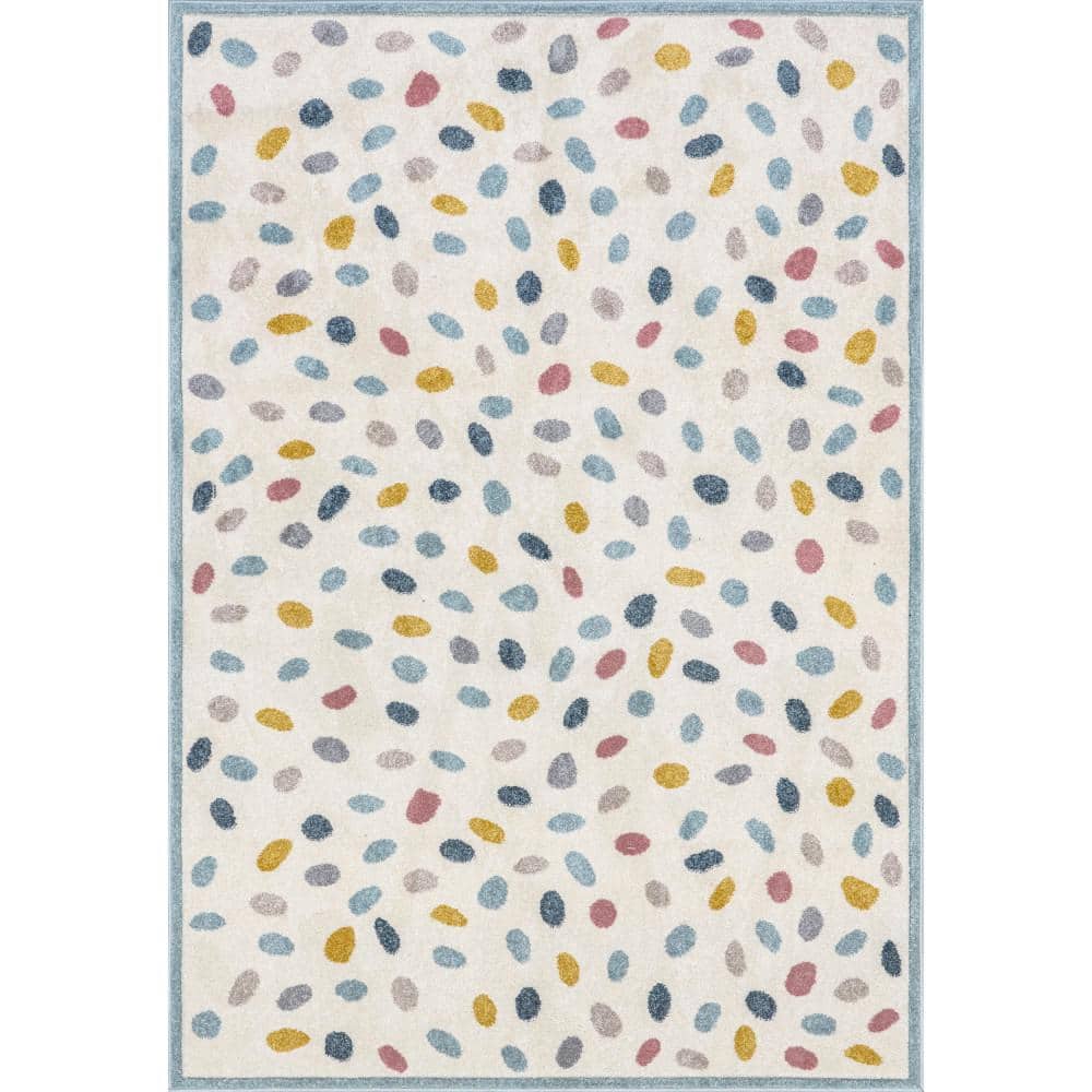 nuLOOM Isabela Colorful Pebbles Kids Multicolor 4 ft. x 6 ft. Mid ...