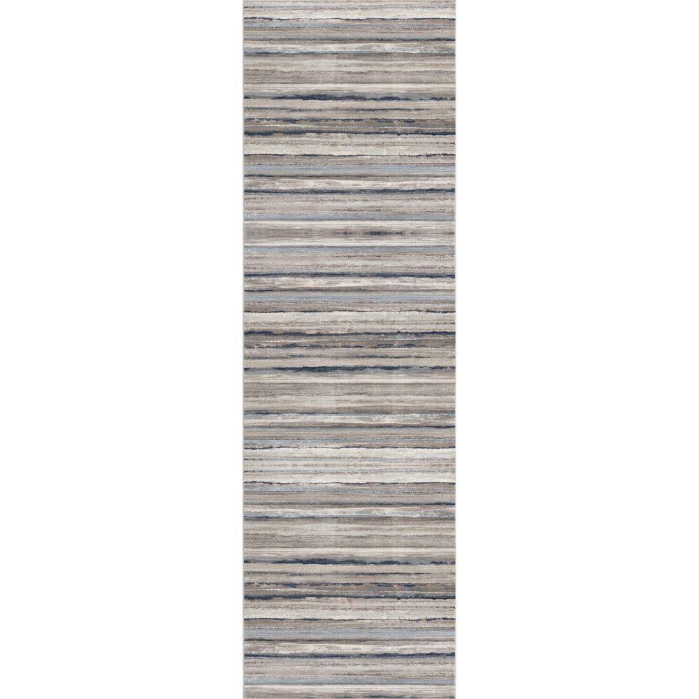 Rug Branch Rug Branch Havana Blue Brown, 2 ft. x 25 ft. Scandinavian ...