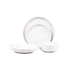 Sango Kaya 16-Piece Casual White Stone Dinnerware Set (Service for 4 ...